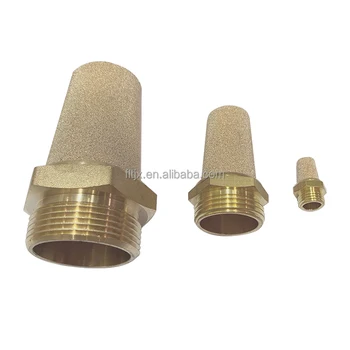 Metal Outer Silk Pagoda Type Silencer Copper Long Head Silencer Dust ...