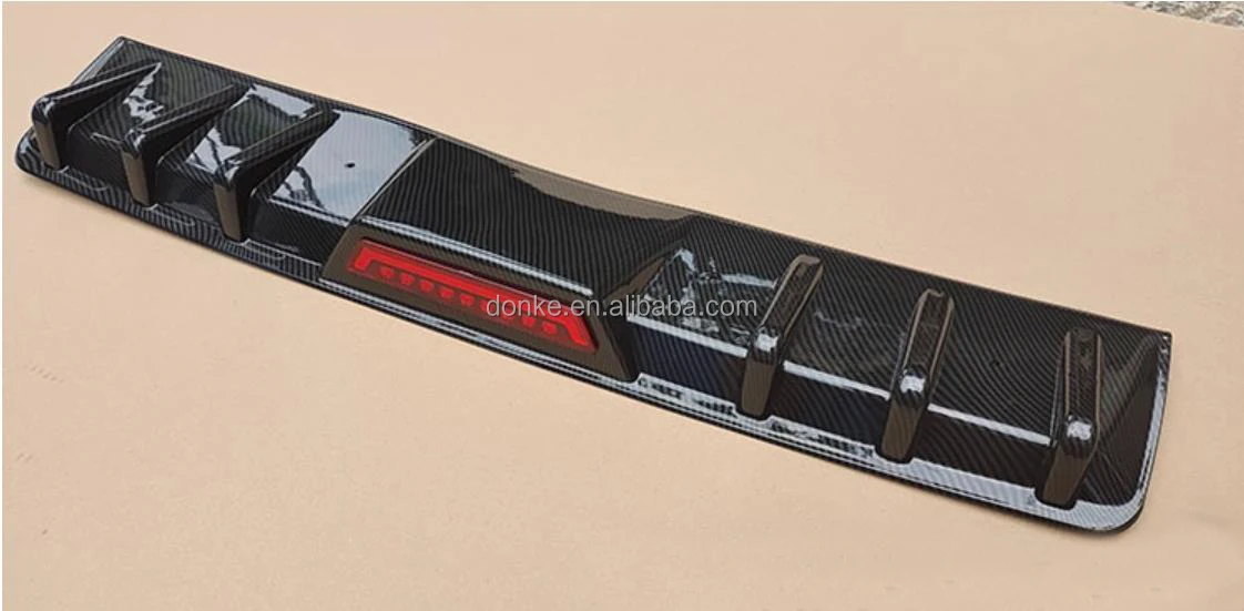 Car Accessories Universal Rear Bumper Diffuser Lip with Exhaust Tip ...