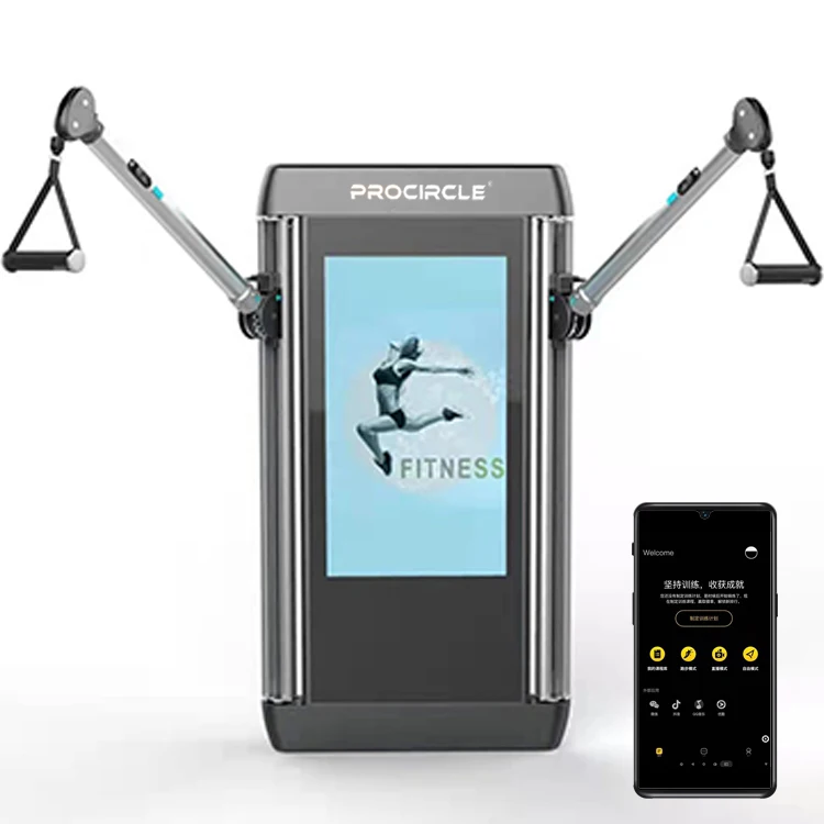 Home Gym Wall-mounted Smart Mirror Fitness Training Machine With App ...