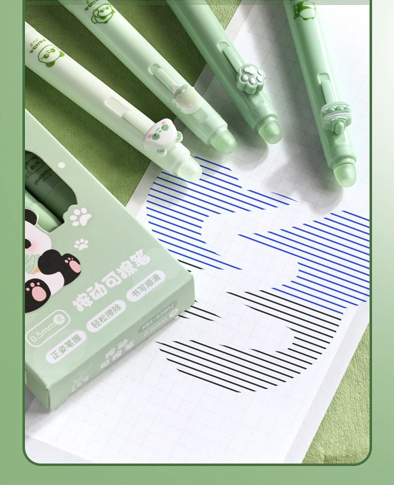 Cute Cartoon Panda Bear Gel Pens - Erasable & Creative