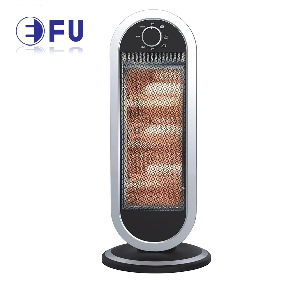 New popular round design 1200W oval halogen heater with Oscillation ...