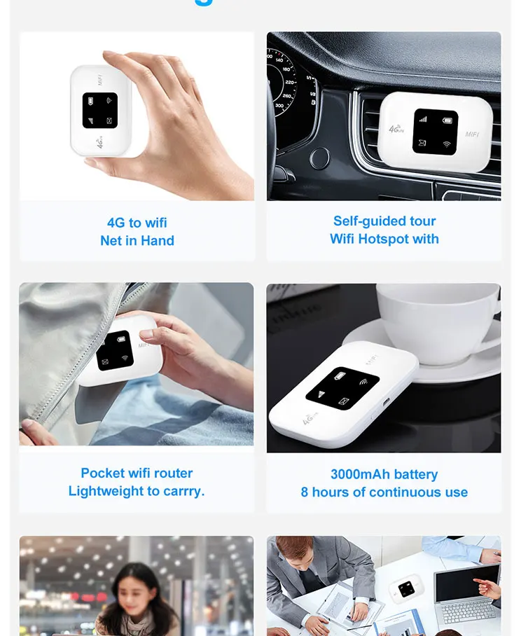 Ttl Unlocked Cat4 4g Mobile Hotspot Portable Wifi Router With Sim ...