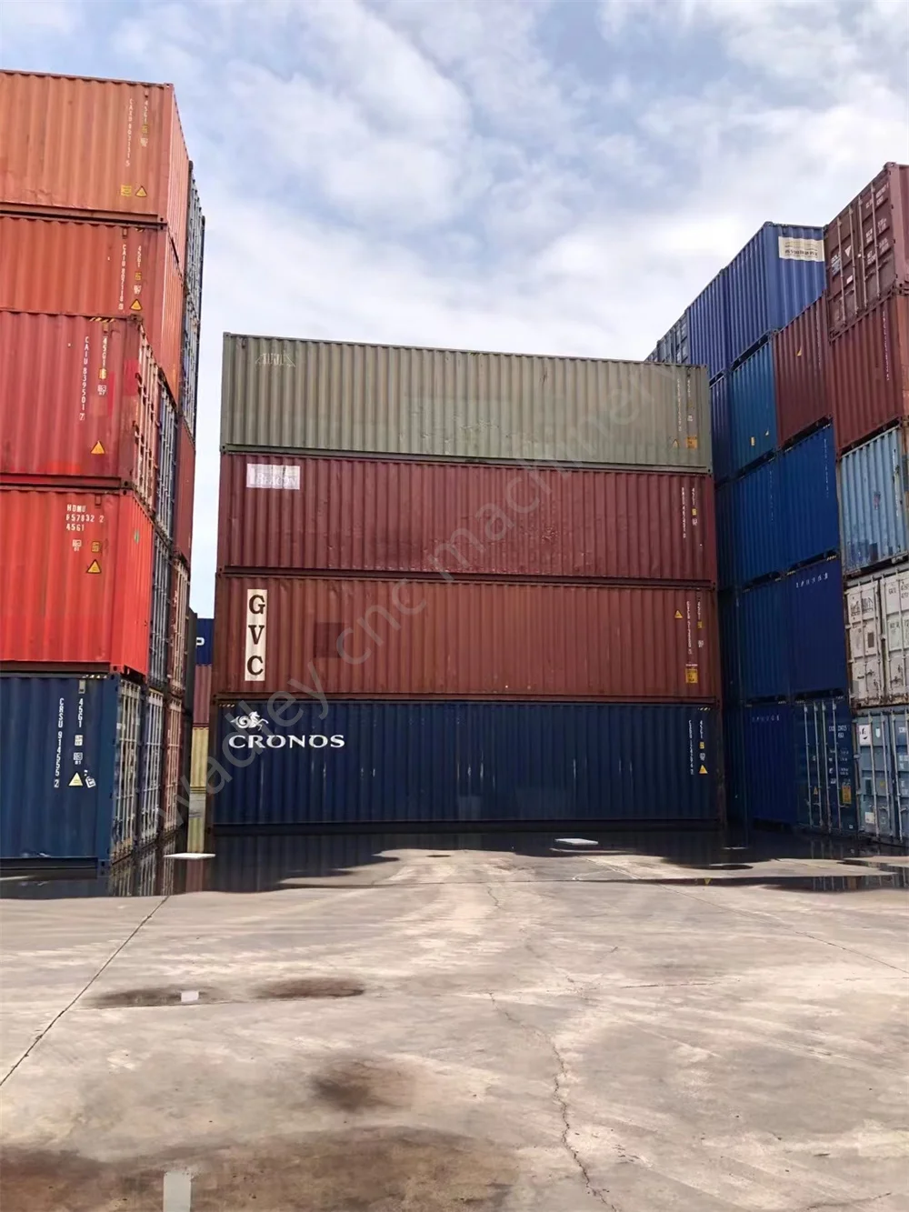 Dry Cargo Three Axle 40ft Container 800mm Side Wall Semi Trailer Made ...