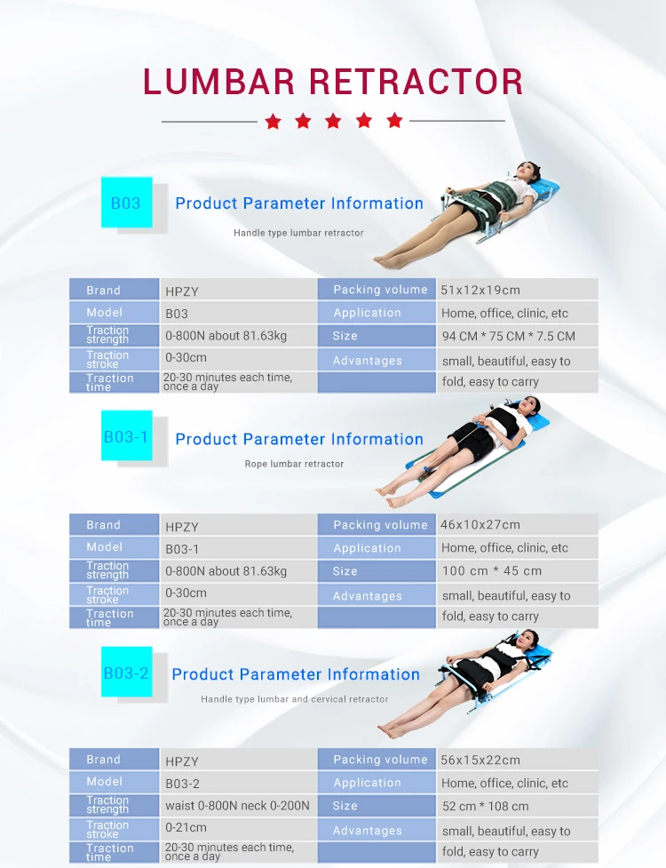 Multifunctional Spine Medical Lumbar Spinal Traction Table Bed