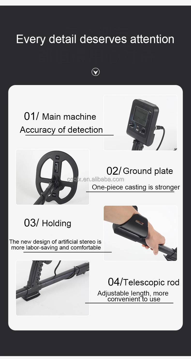 Smart Sensor Rechargeable Underground Gold Detector Z80 Depth Ground ...