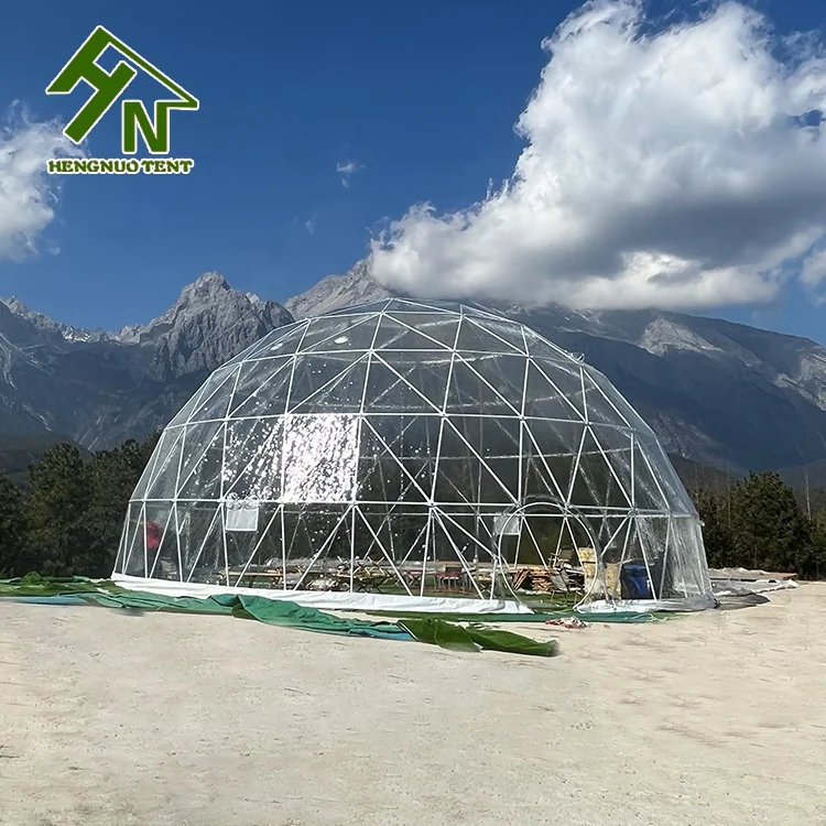 14m Party Transparent Geodesic Dome Tent - Durable & Spacious