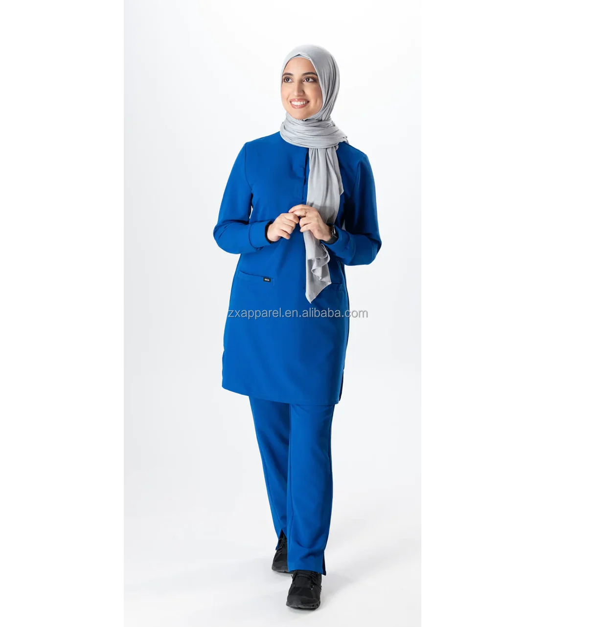 Scrubs Medical Uniform Women and Man Scrubs Set Medical Scrubs Top and ...