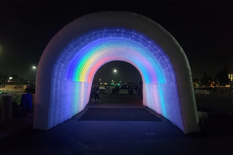Giant Outdoor Event Led Lighting Tunnel Inflatable for Sale