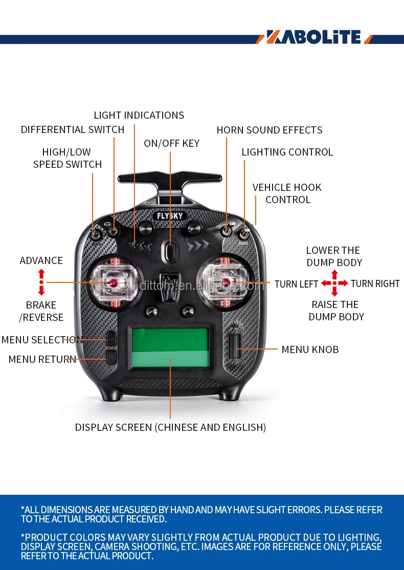 Kabolite K3365 K3366 1/14 RC Hydraulic Roll off Dumper RTR