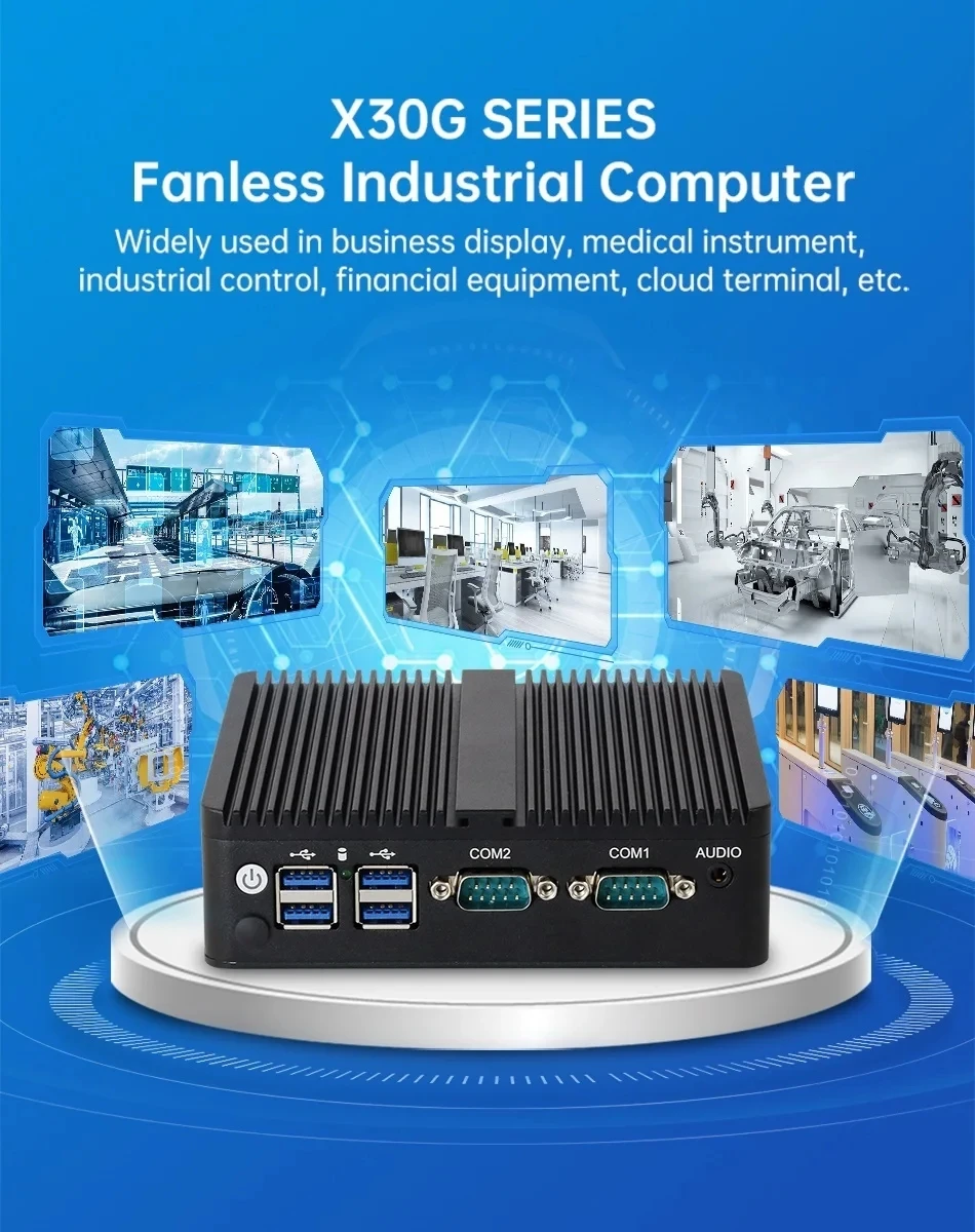 Hly Fanless Industrial Mini Pc Intel Core I3 I5 Celeron J4125 2x Gbe ...