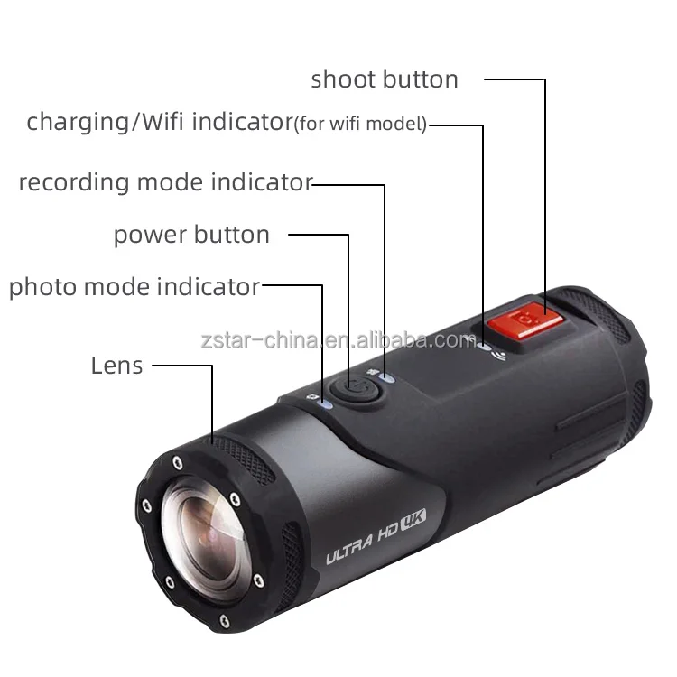 4K Bicycle Camera with 16m Digital Night Vision Video