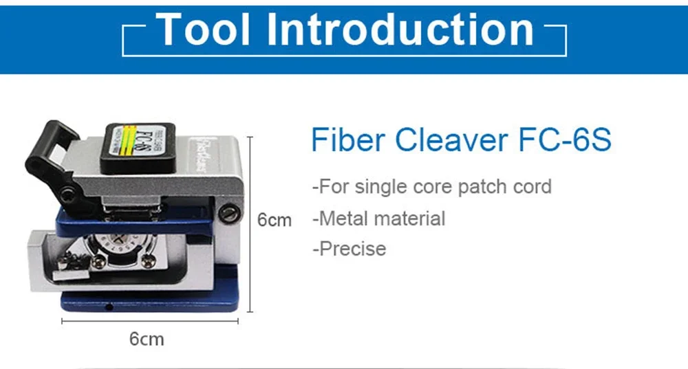 Ftth Cold Splicing Kit Fiber Optic Tool Set Fc-6s Fiber Optic Cutting ...