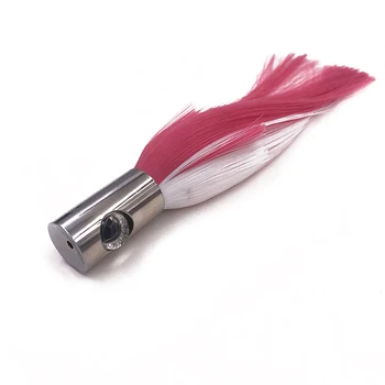 8.5inch Slant Head Trolling Lure With Nylon Hair For Game Fishing Lure ...