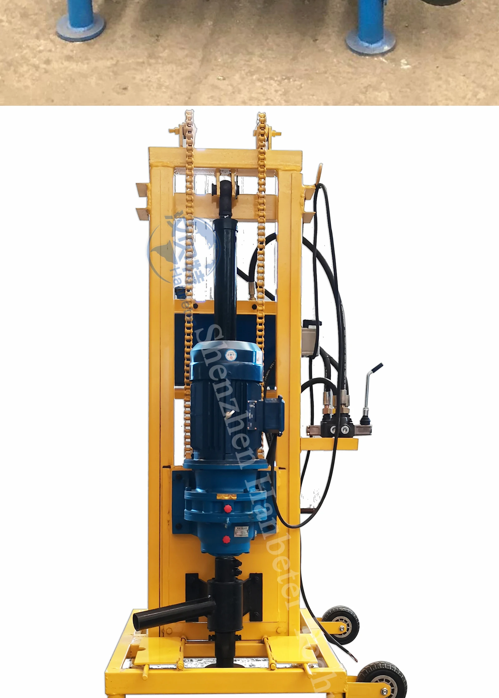 100m Electro-hydraulic Height-adjustable Deepwater Rock Drilling Rig Is ...