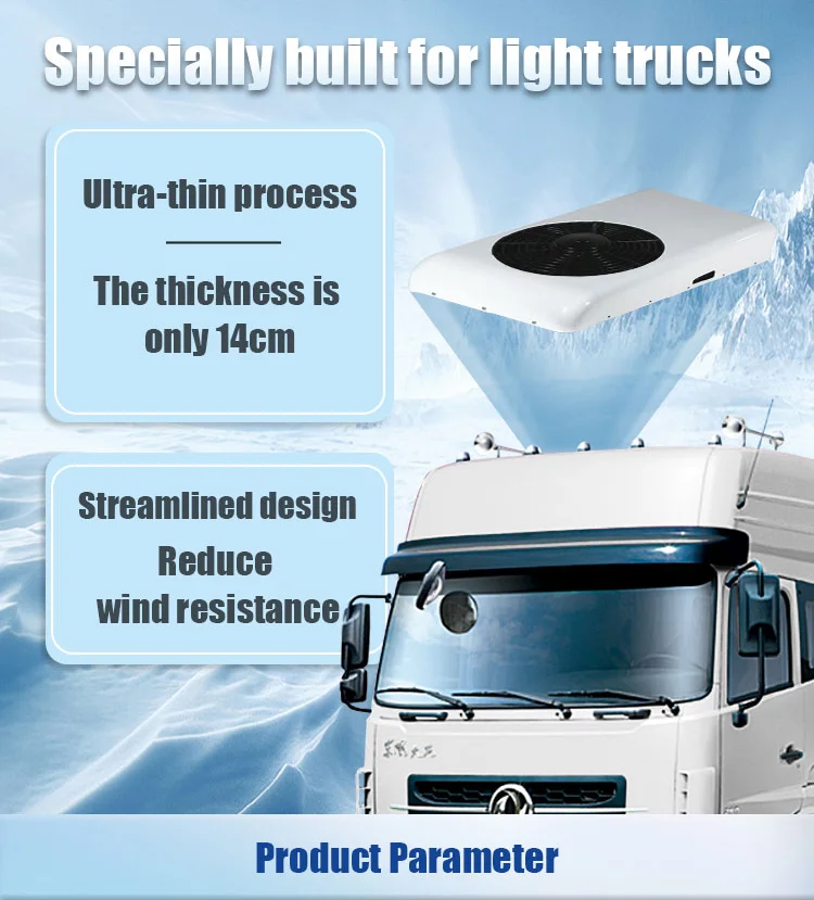 Model-A Electric Truck Air Conditioner 12V 24V R-134a Condenser ...