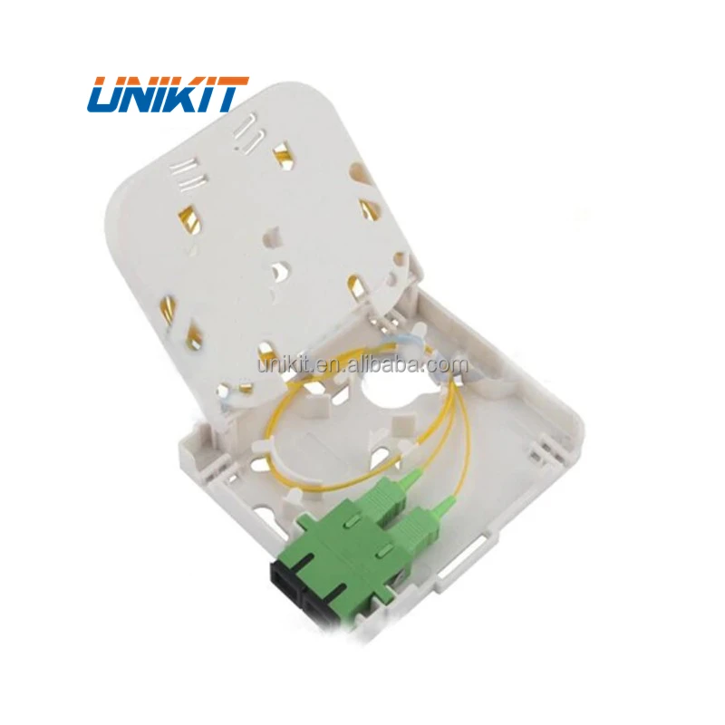 Indoor 1 Port 2 Ports ABS Mini Terminal Box FTTH Fiber Optic