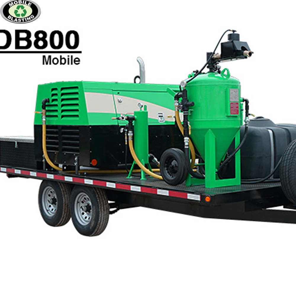 Mobile Truck Mounted Sandblasting Machine with Air Compressor for Sale