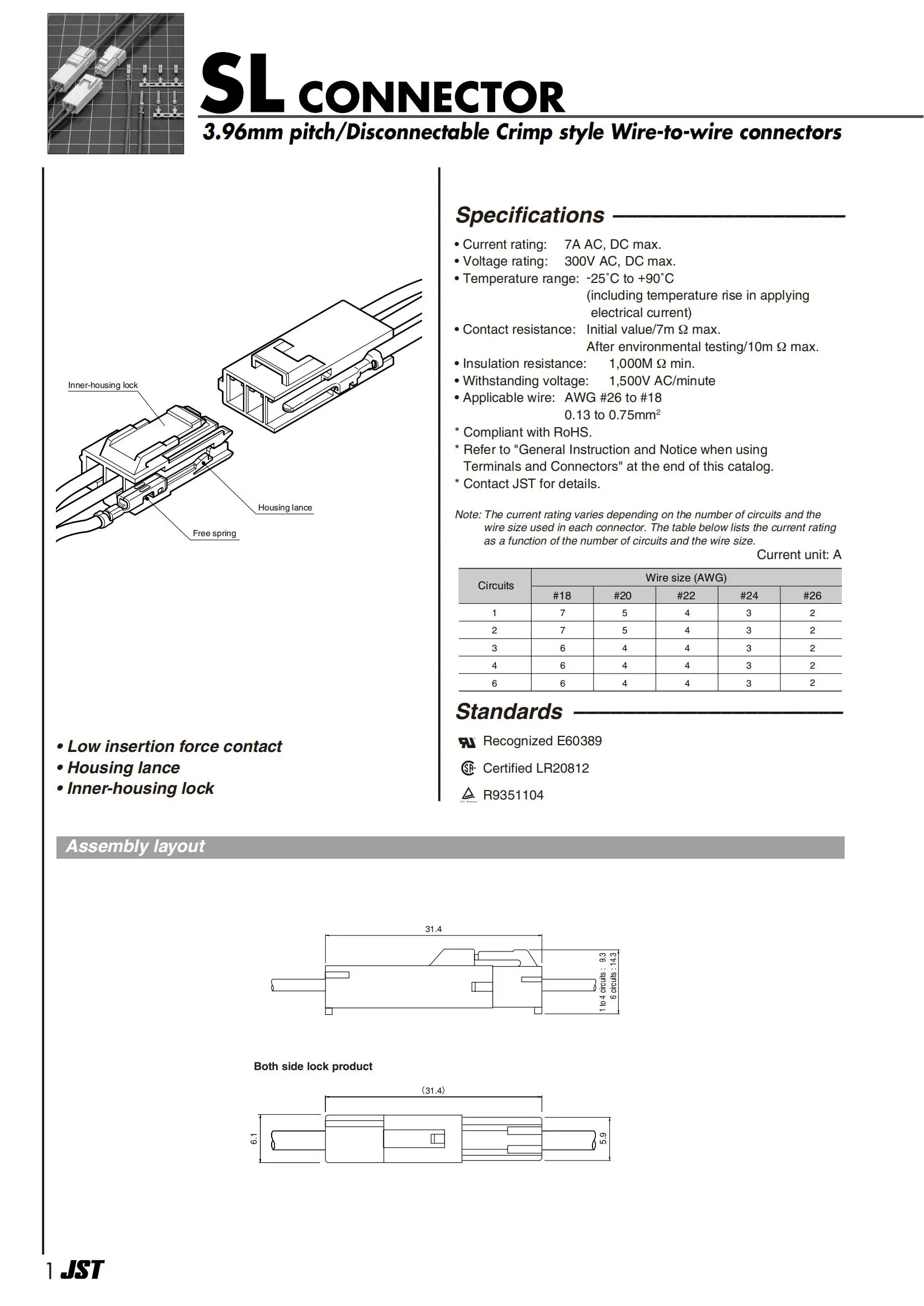 Wire To Wire Connectors,Crimp Style,With Inner Type Secure Locking ...