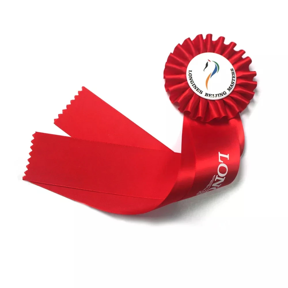 Handmade Triple Layer Award Ribbon Rosette for Horse Race