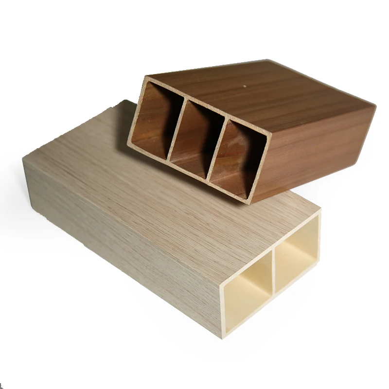 Easy To Install Waterproof Wpc Hollow Square Timber Tubes 100*50mm ...