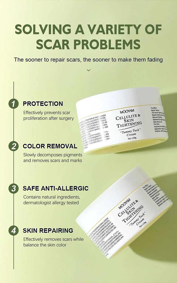 Private Label Stretch Mark Removal Cream - MOOYAM Tummy Tuck