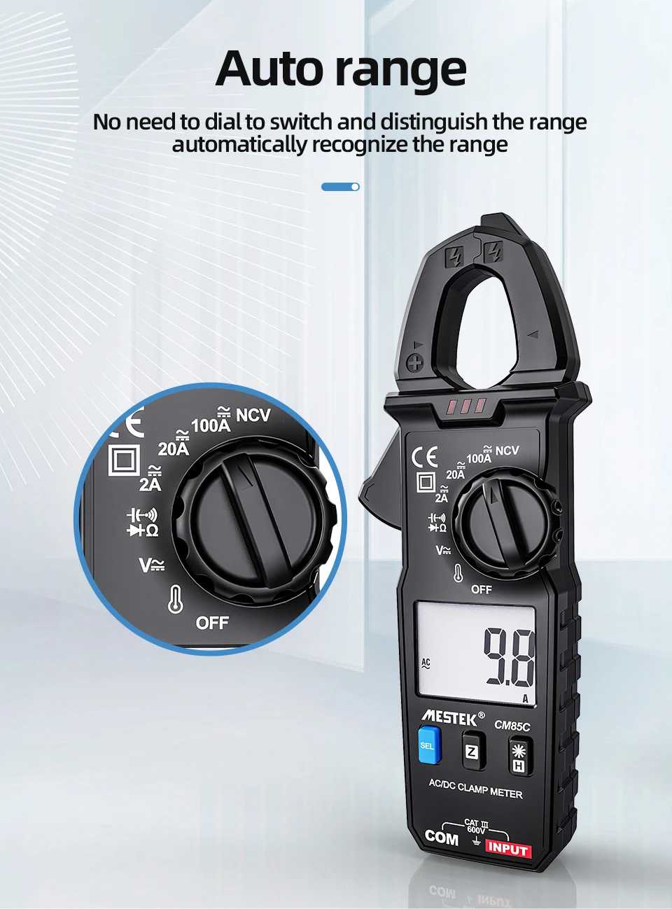 Clamp Meter Pinza Amperimetrica VFC Electrical Instruments DC/AC ...