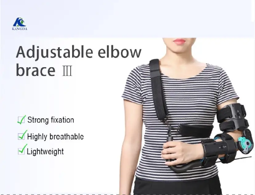 Adjustable Orthopedic Arm Support Hinged Rom Elbow Brace for Post-op ...