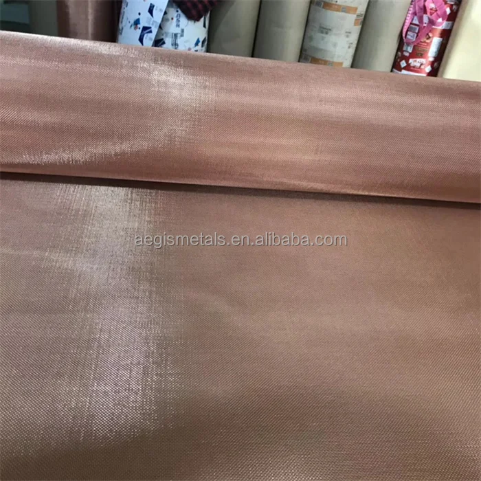 Ultra Fine Faraday Cage - EMF RF Shielding with Red Copper Wire Mesh