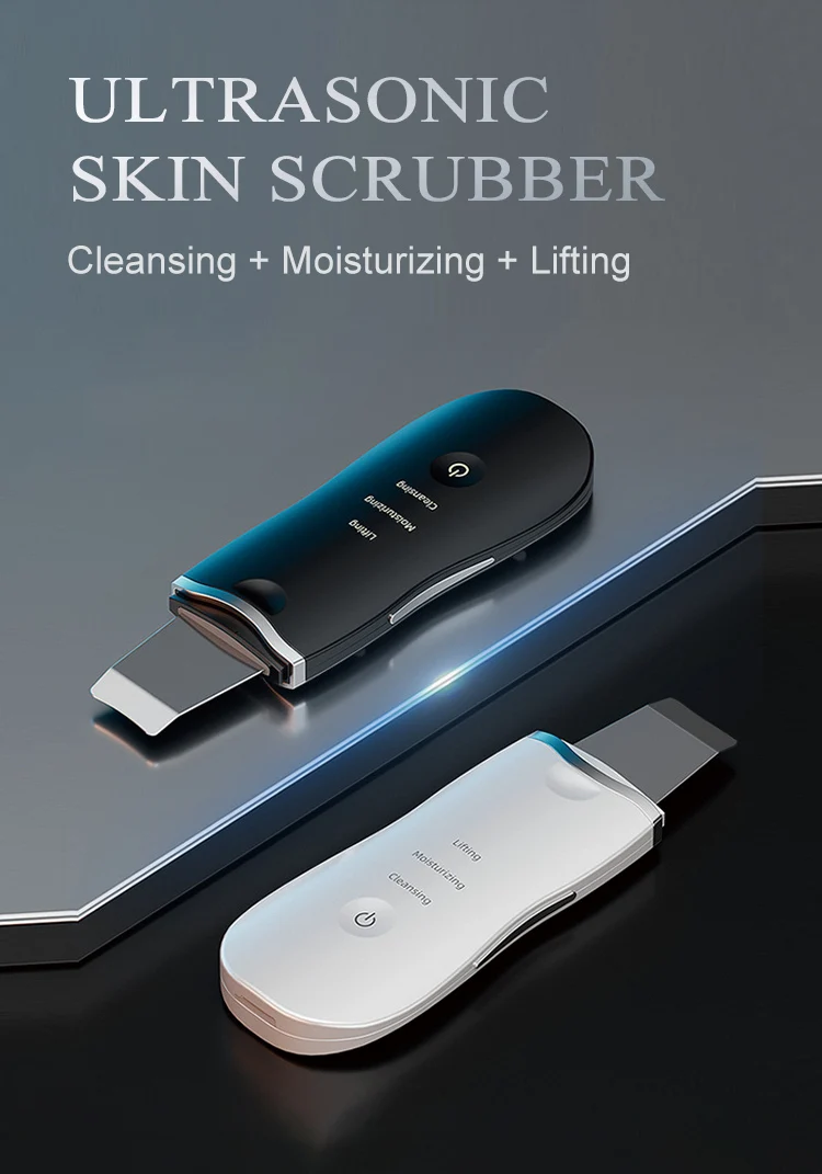 Handheld Blackhead Remover Skin Scrubber Face Spatula Ultra Sonic Peel ...