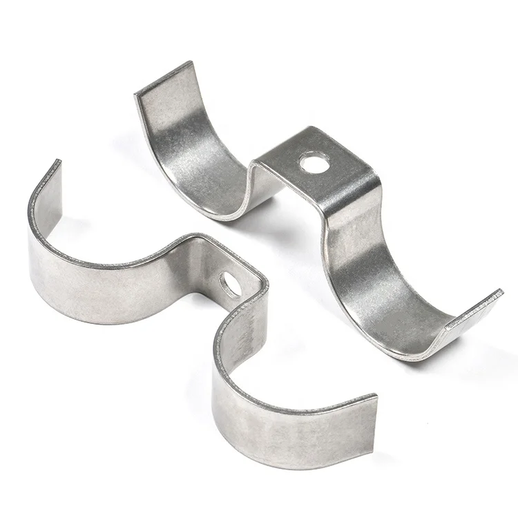 Stainless Steel SS316 SS304 Fastener Hoop Two Line Pipe Clamp Double ...