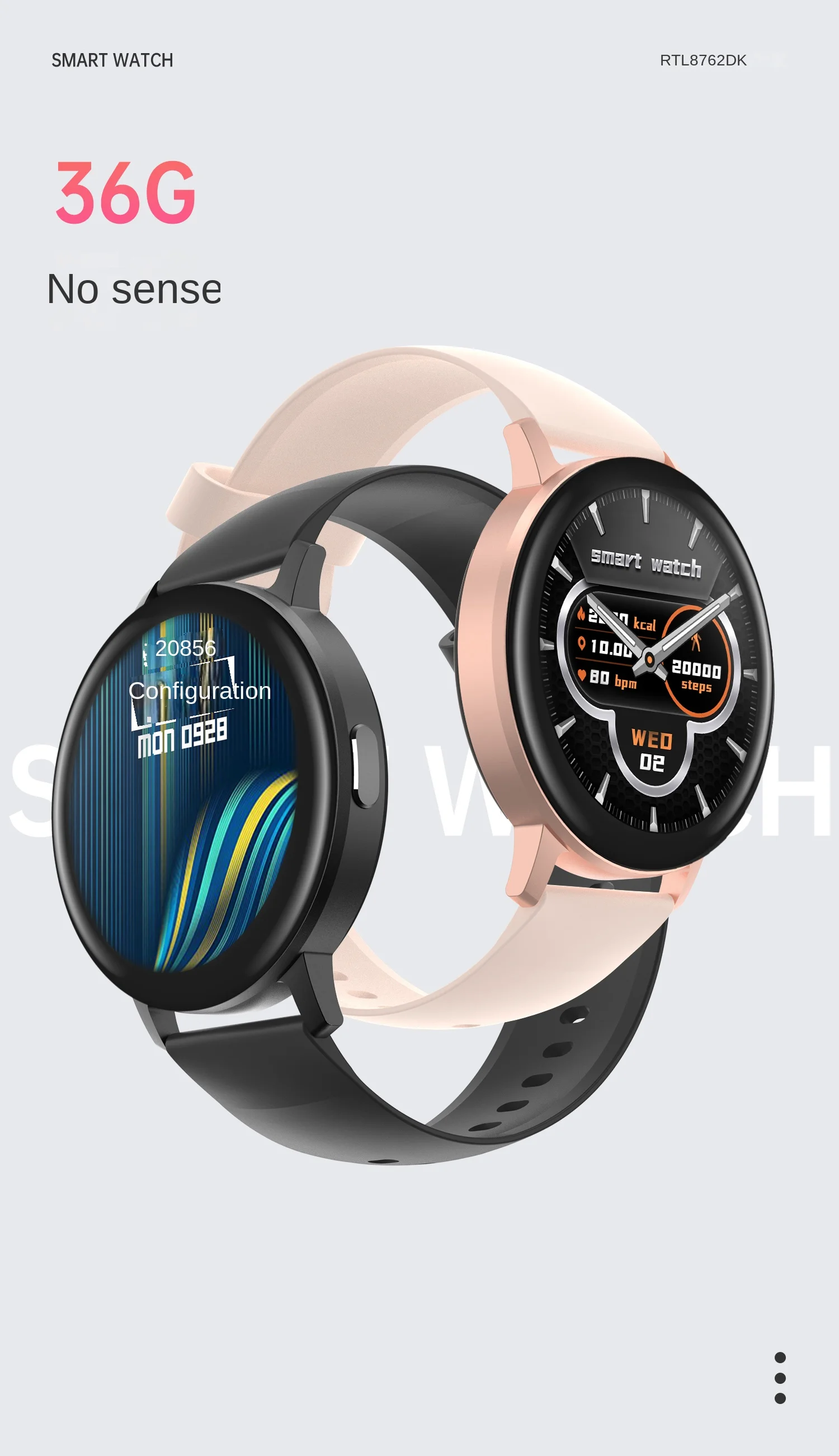 H32 1.28inch Hd Full Touch Women Smart Watch Ip67 Waterproof Reloj ...