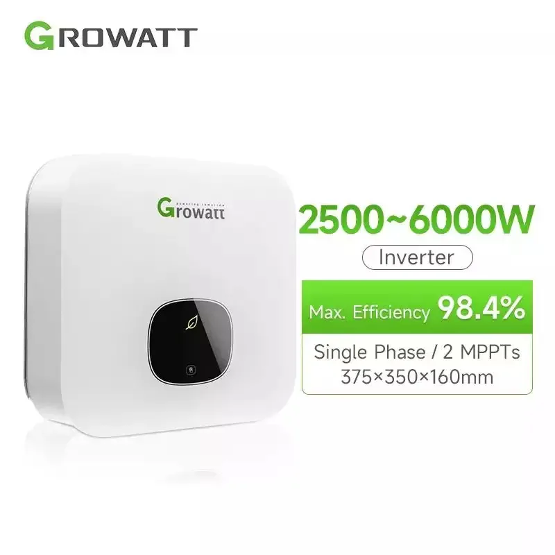 Growatt MIN 5000TL-X Solar Inverter Single Phase 5kw Hybrid Solar Inverter Off Grid Inverter ...