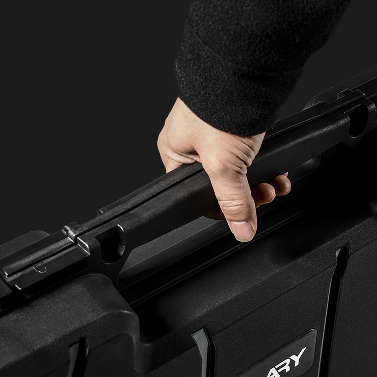 GLARY Stackable Tactical Gun Case Box with Foam - Safe & Portable