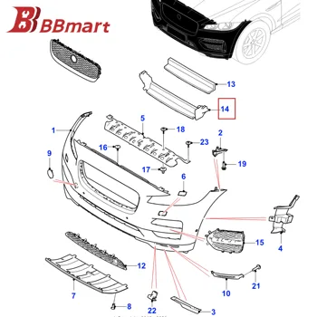 Bbmart อะไหล่รถยนต์อัตโนมัติกันชนหน้ากันกระแทกโฟมสำหรับจากัวร์ F-pace ...