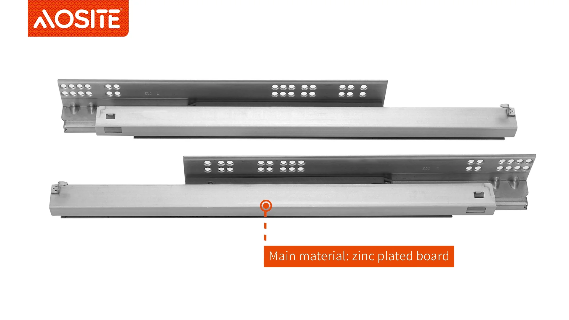 Aosite Strict Quality Control Cabinet Slides Undermount Drawer Slide ...