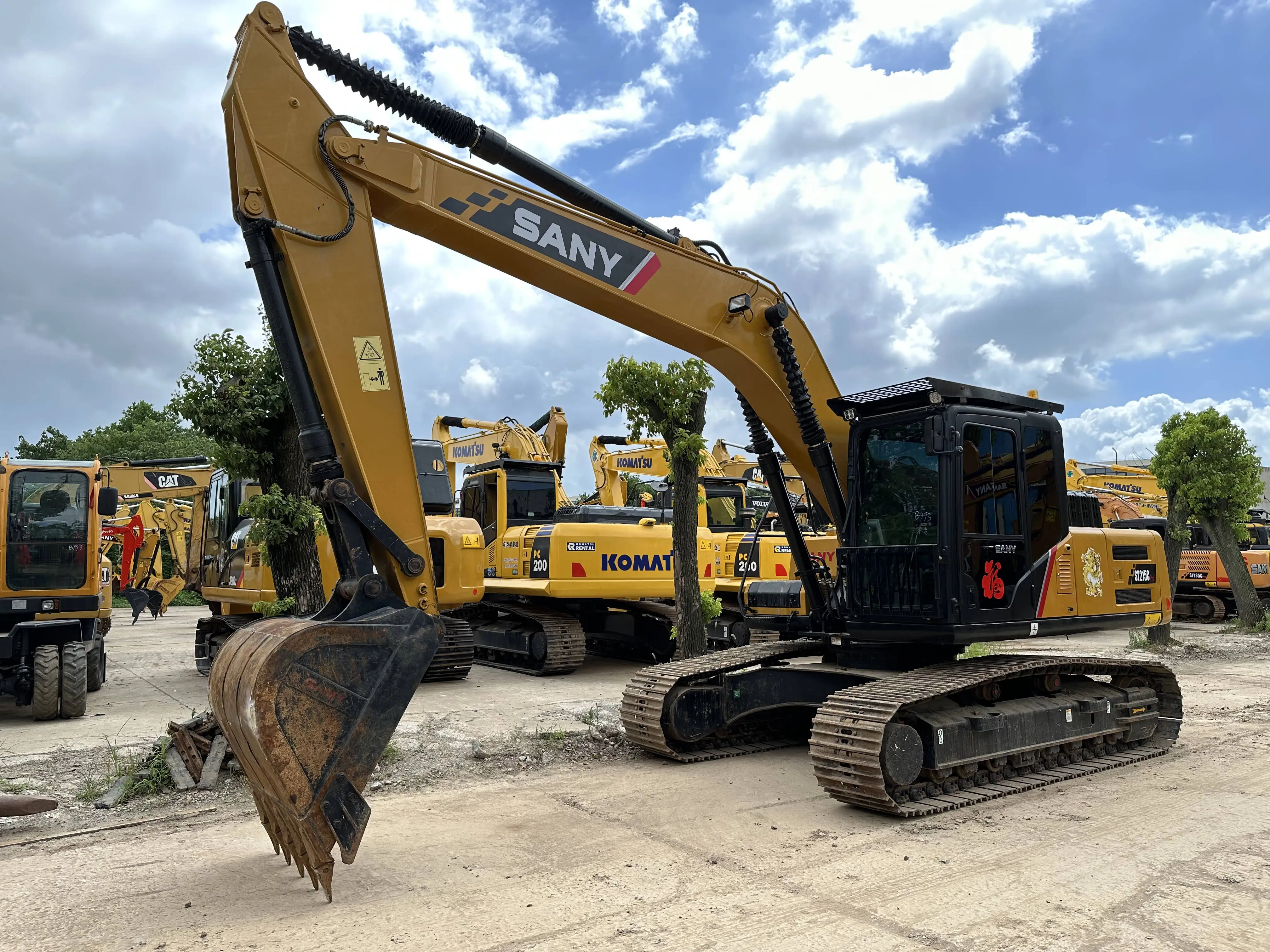 Original Paint Used Excavator Sany 215c In Good Condition 21 Ton China ...