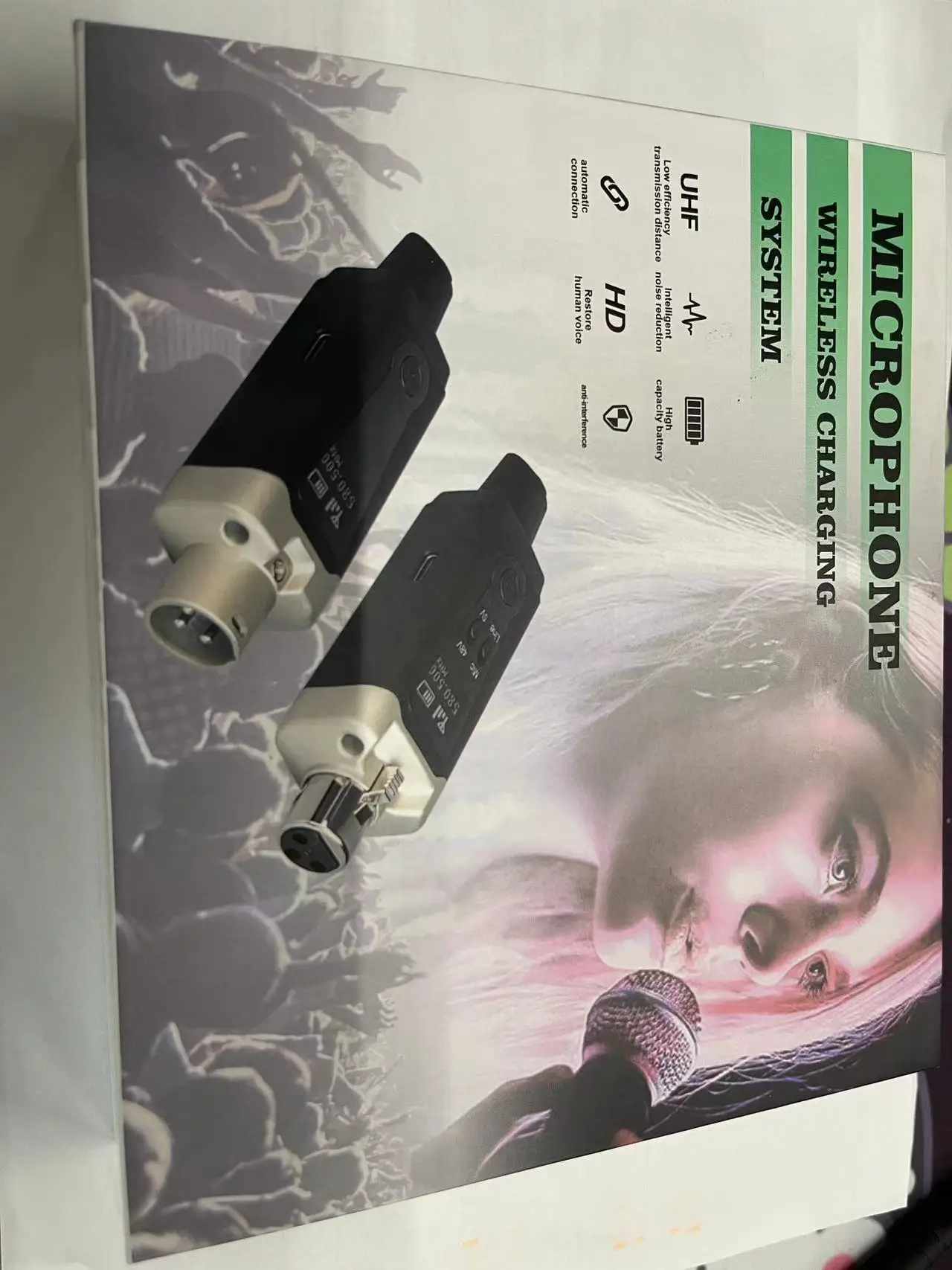 Gpub Sm01 Uhf Wireless Microphone System Xlr Transmitter And Receiver ...