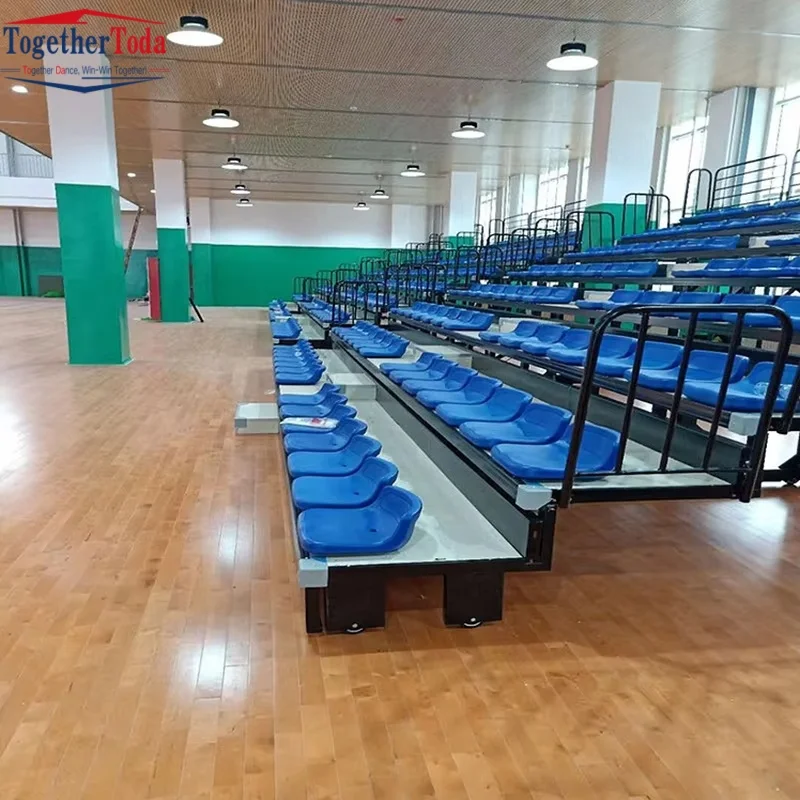 Stadium Retractable Grandstand Seats Outdoor Sports Basketball Stadium ...