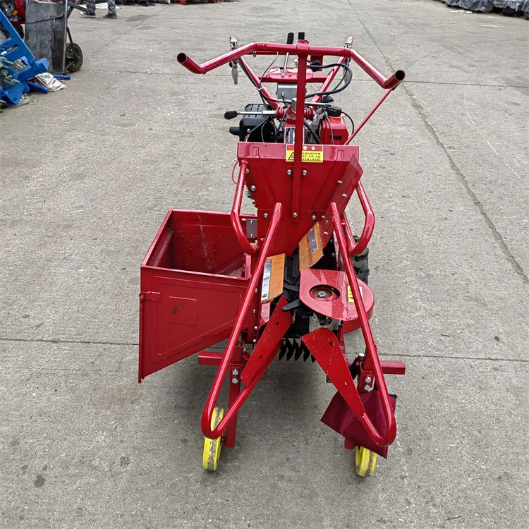 Hot-selling Hand Walking Tractor Mini Self One Row Corn Harvester ...