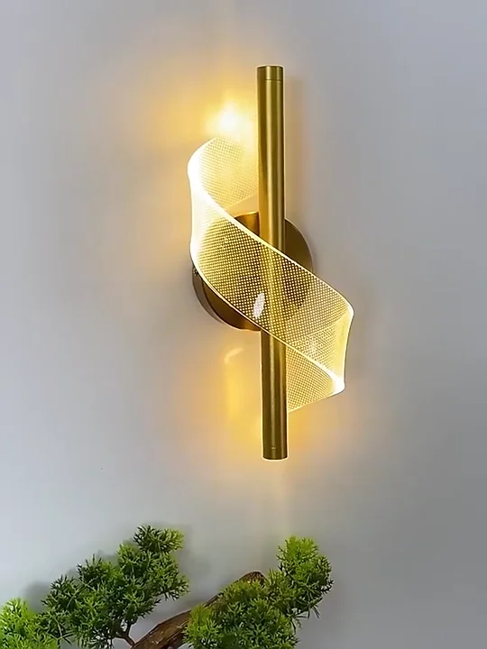 Nordic Acrylic Clear Led Wall Lamp Indoor Lighting Bedroom Bedside ...