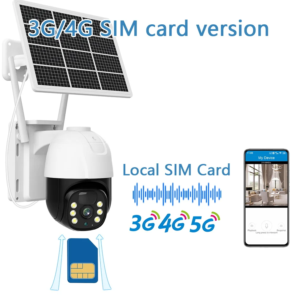 5MP 4G Wifi Surveillance Cameras with Color Night Vision