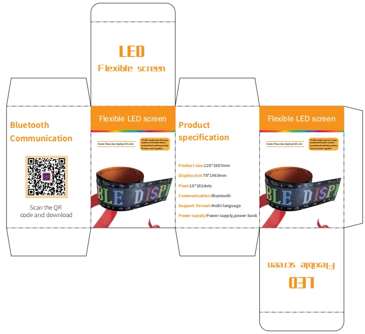Programmable Scrolling Led Sign Board Folding Led Message Module Custom ...