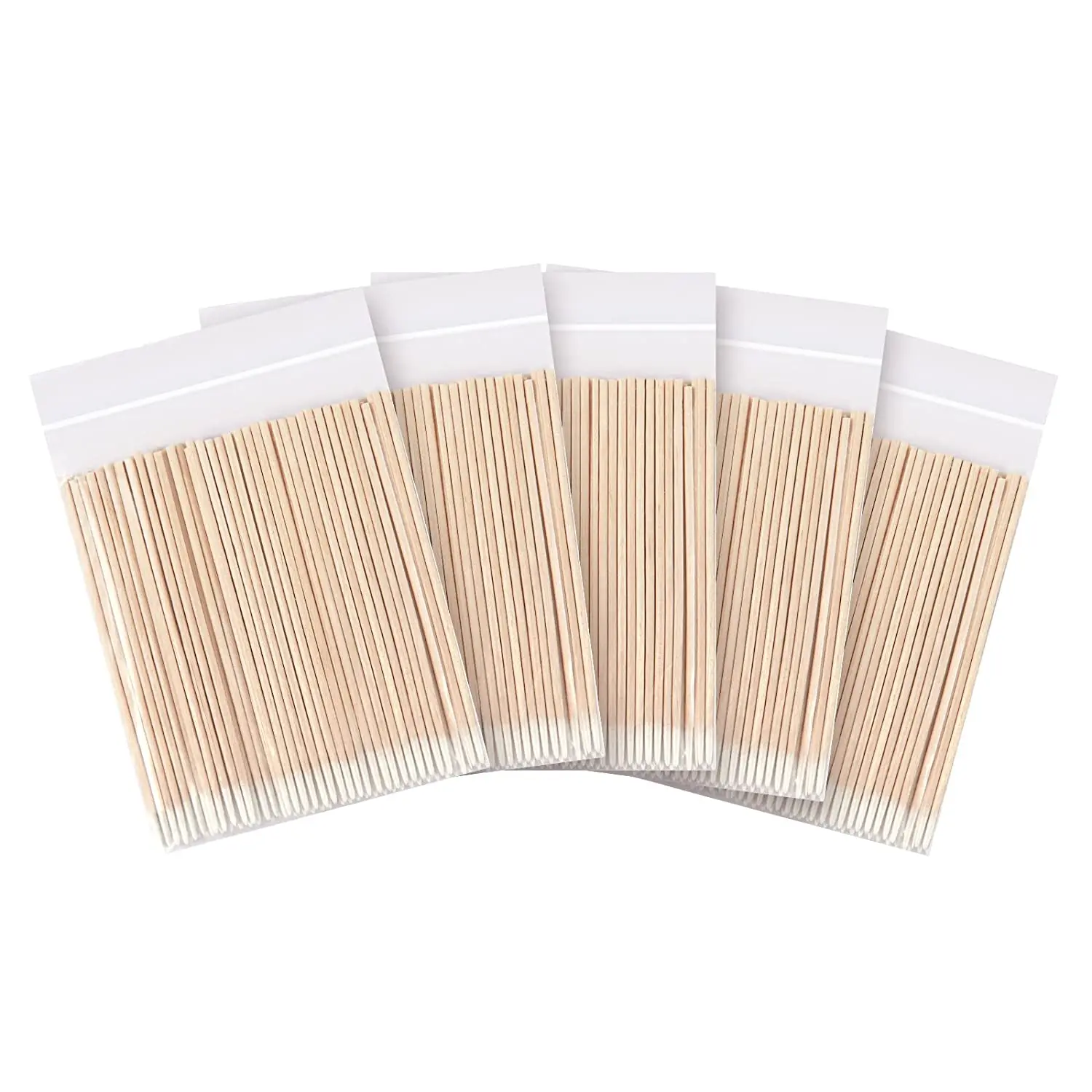 Disposable Ultra-small Cotton Swab Brush Lint Free Micro Wood Makeup ...