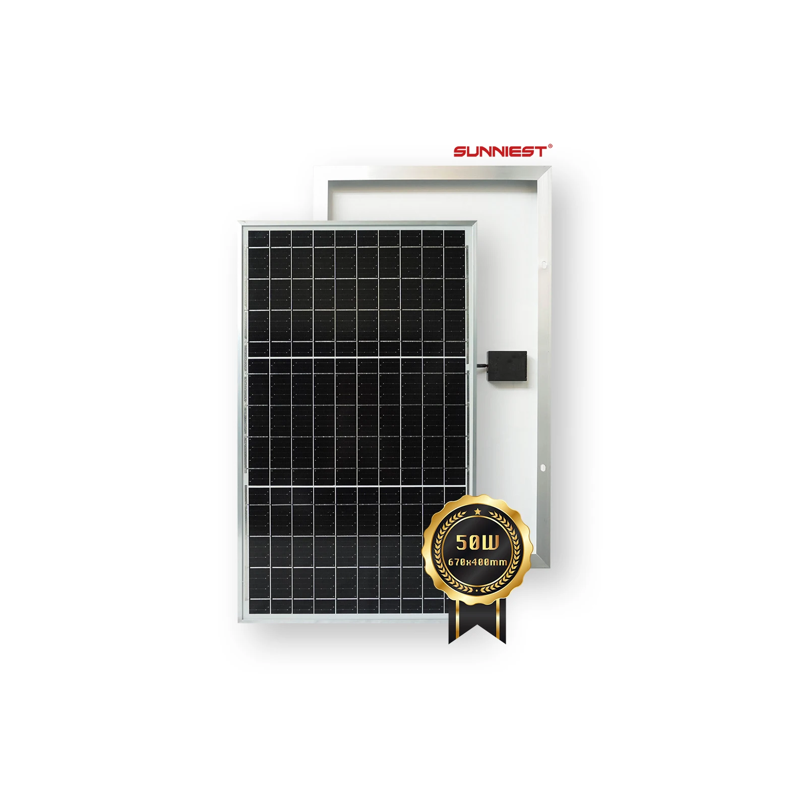 Solar Pv Panel Mini Small 50w 17.5v 2.8kg Transparent Glass China Solar ...