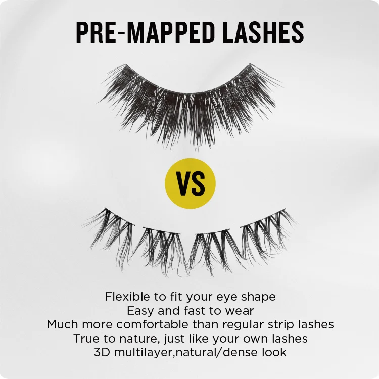 Self Grafting Pre Mapped Diy Lashes Wholesale Cluster Lash Kit Private ...