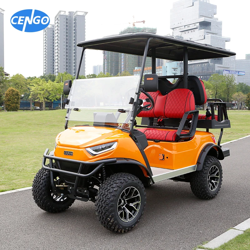 Cengo Brand 4-seater Electric Golf Cart With Bump Sightseeing Bus Car ...
