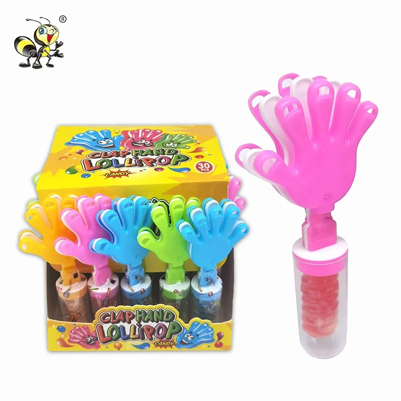china Low Price wholesale plastic kids hand clap candy toys sweet ...