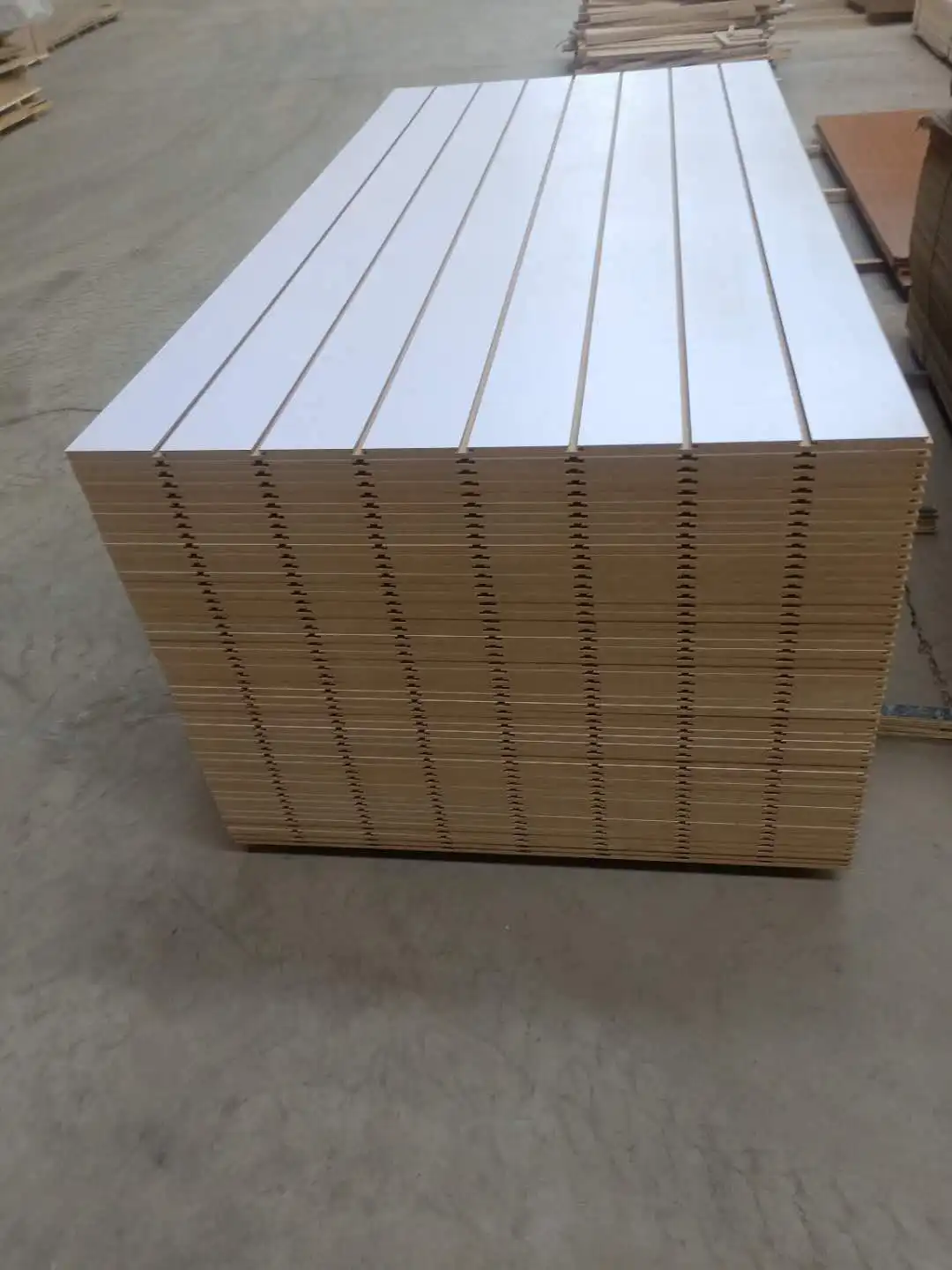 Grooved Melamine Board / Laminated Slat wall MDF Panels| Alibaba.com