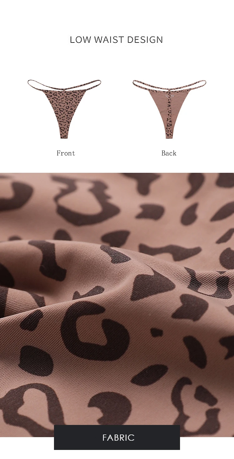 Thongs With Leopard Tangas Ladies Thong Low Waist Sexy Thongs De Mujer ...