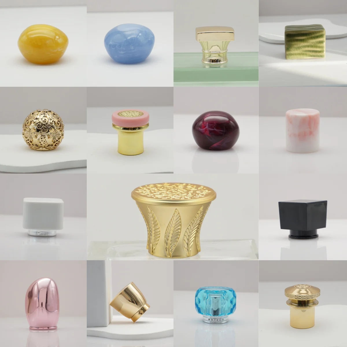 NEW DESIGN Luxury Perfume Bottle TOP High-quality Fea 15 Bottles Lid ...